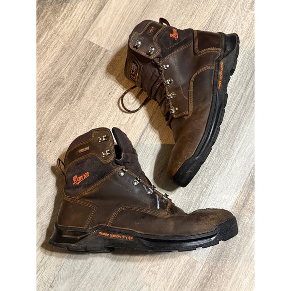 Danner | Shoes | Danner Crafter 6 Inch Brown Leather Work Boots Mens ...
